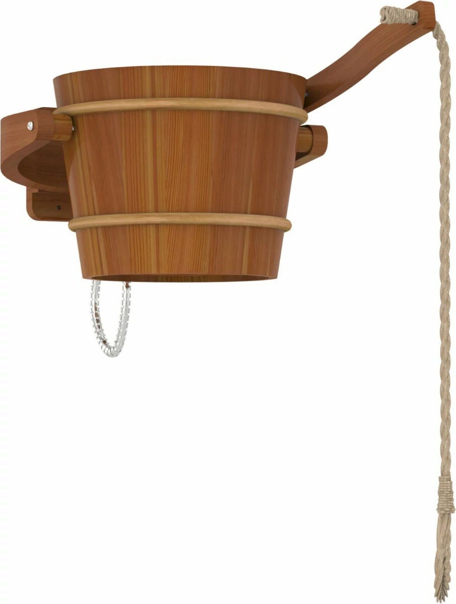 SAWO Shower Bucket 18 l, cedar | Sauna-store.com