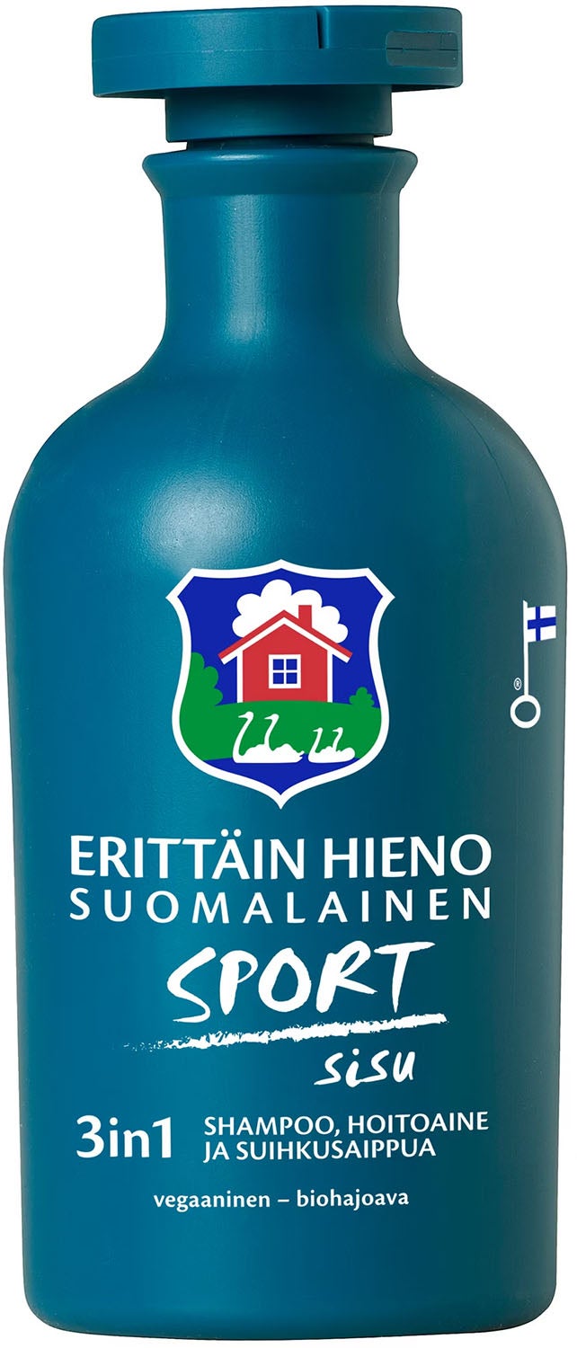 Erittäin Hieno Suomalainen Sport Sisu 3-in-1 Shampoo 300 ml | Sauna ...