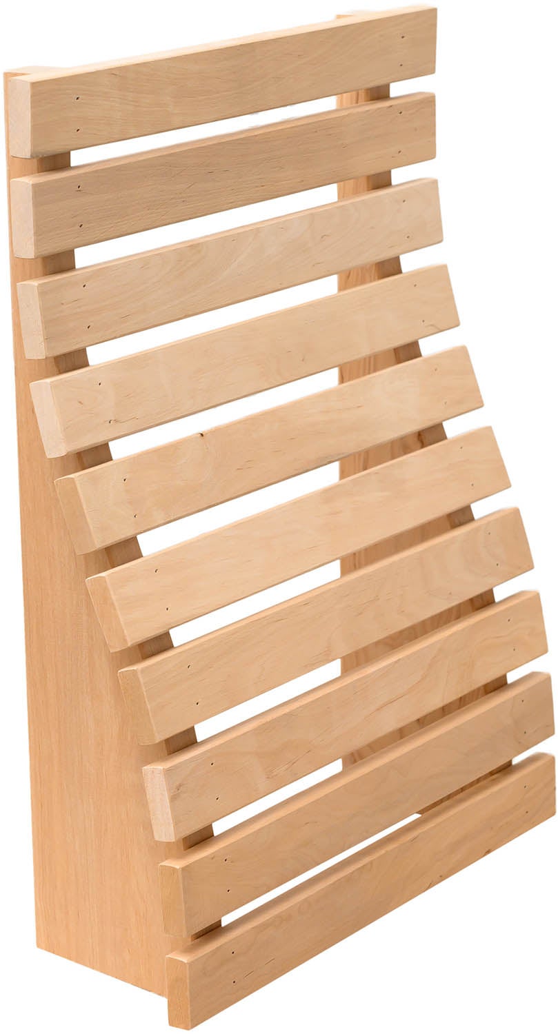 Backrest for sauna benches, black alder (model 2) | Sauna-store.com