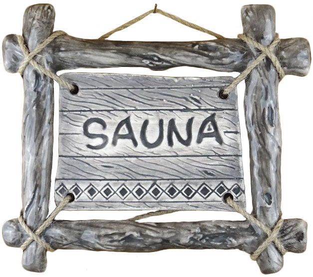Ceramic Sauna Sign, Frames | Sauna-store.com