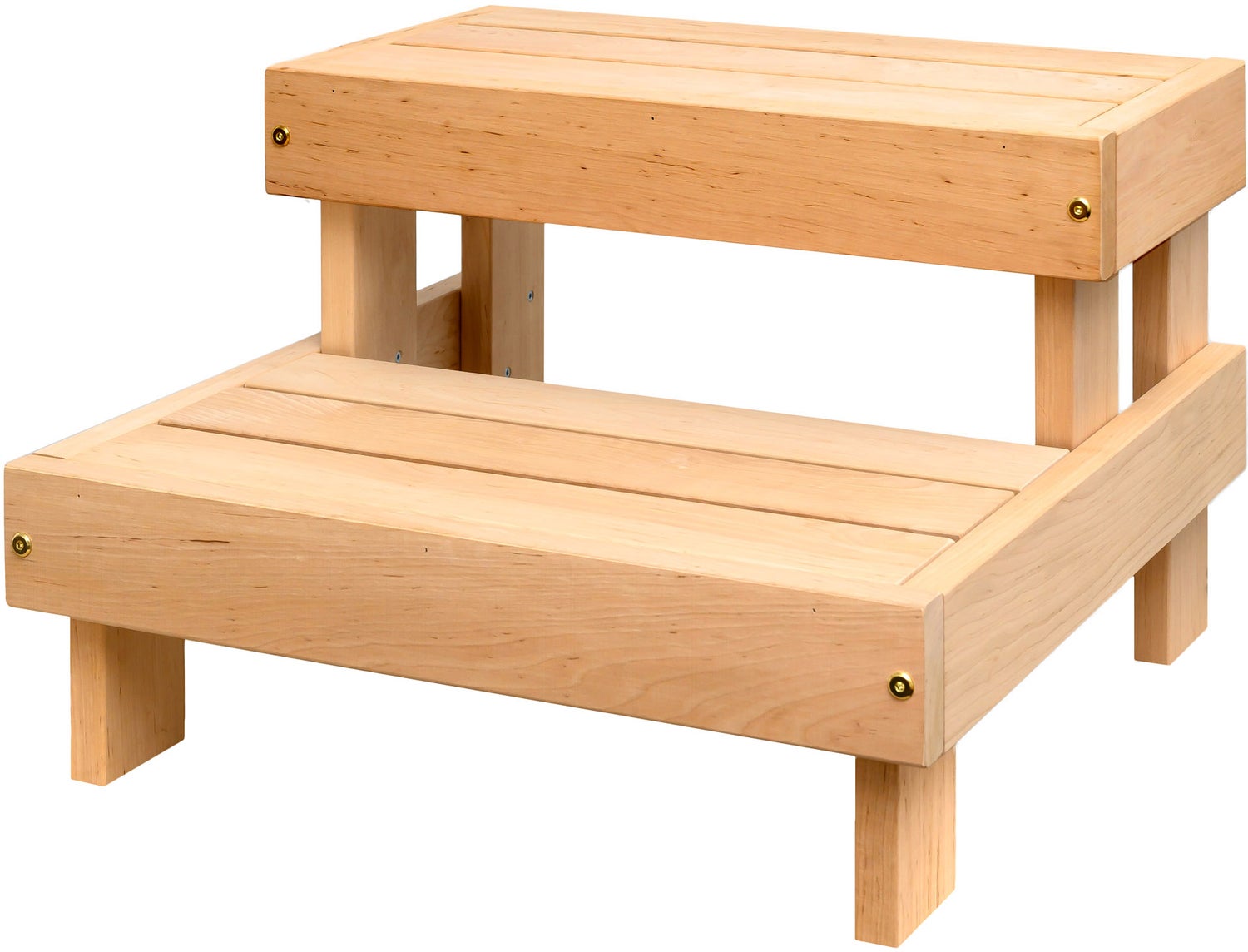 Sauna 2-step stool, black alder | Sauna-store.com