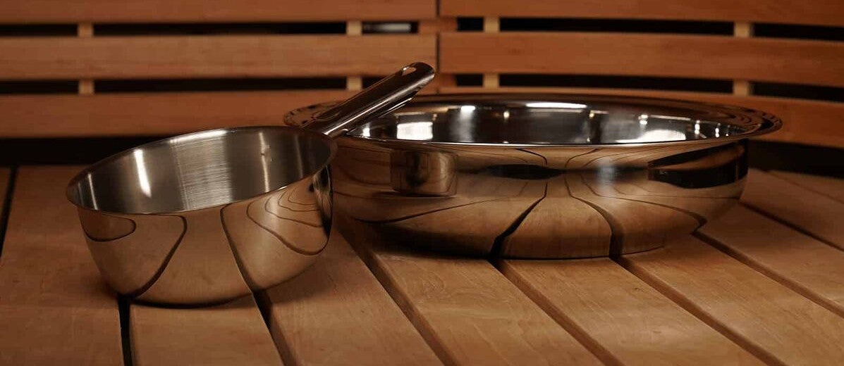 Wash bowls and water ladles | Sauna-store.com